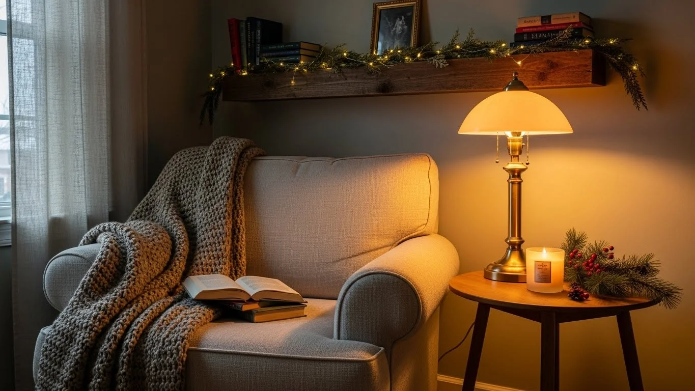 How to Create a Christmas Reading Corner for Grown-Ups That Feels Cozy ...